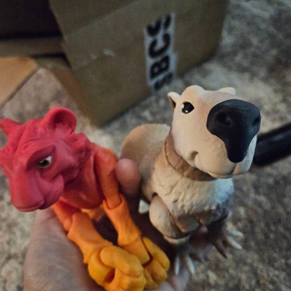 Articulated Tiger 3D Printed Fidget Toy Desk Decor, Pet Tiger Toy ...