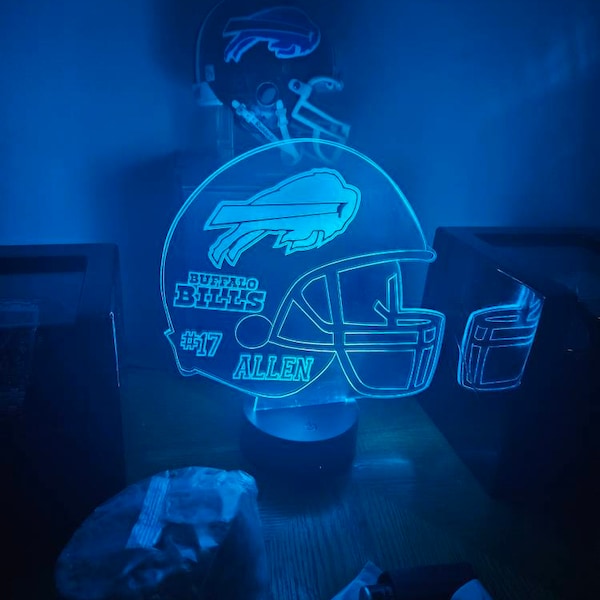 Green Bay Packers, LED Football Sports Fan Lamp, Custom Made Night ...