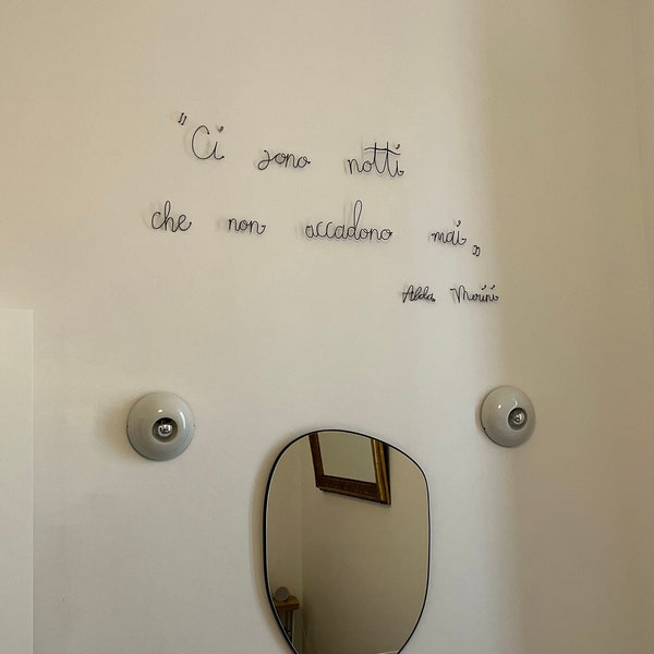 Custom Words Wire Art Wall Sign, Personalized Wire Art, Besqoke Wire ...