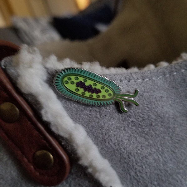 Bacteria Enamel Lapel Pin- EP121- Biology, Disease, Science, and Cell ...