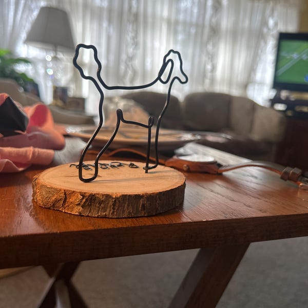 Wire Sculpture of Beagle, Dog, Pet Portrait, Pet Memorial, Wire Art ...