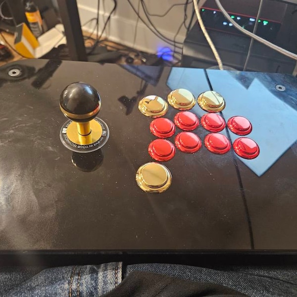 Caster Ver.1 Acrylic & Resin Fightstick DIY Enclosure W/ Clear Layers ...