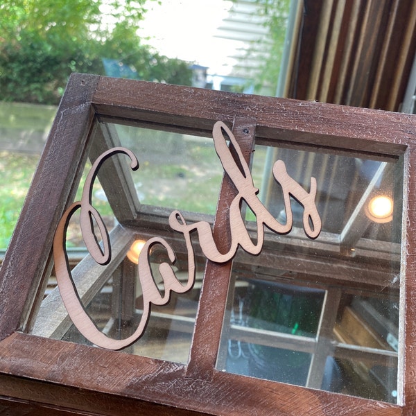 Wooden Cards Sign- DIY Wooden Cards Cutout - Etsy
