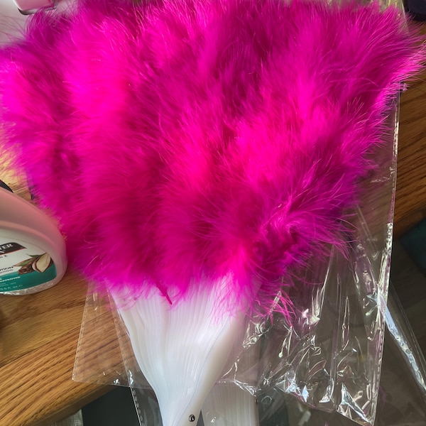 Feather Dance Burlesque Fans 32inchx18inch Wedding Bridal Feather ...