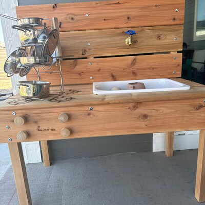 Mud Kitchen, Water Sand Table, Sensory Table, Ikea Flisat, Ikea Trofast ...