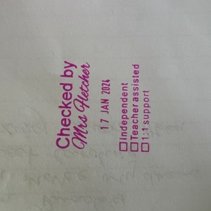 Custom Math Feedback Stamps,personalized Teacher Stamp Pre-inked Stamp ...