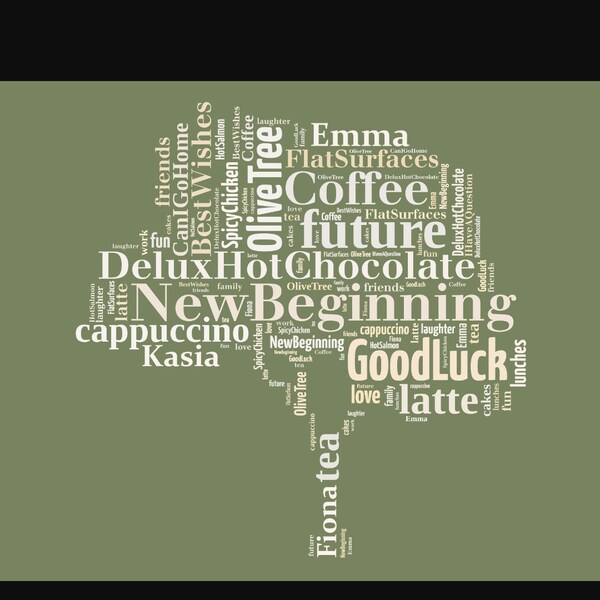 Word Art Canvas Family Tree Word Art Printed and Framed on Canvas ...