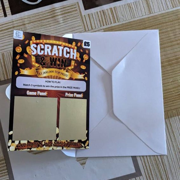 Custom Scratchcard, Scratch to Reveal Gift, Personalised Surprise Trip ...