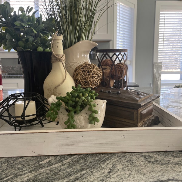 Modern Farmhouse Centerpiece, Centerpiece, Coffee Table Centerpiece ...