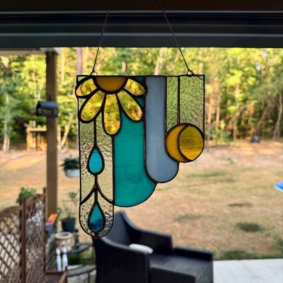 Moon Lotus Flower Stained Glass Pattern, Stained Glass Patterns ...