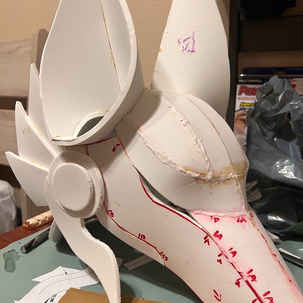 Cyno Burst Cosplay Claws - Foam Patterns (genshin Impact) - Etsy