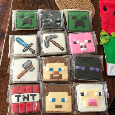 Minecraft Cookies - Etsy