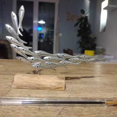 Hook, Line & Sinker Handmade Hand Painted Hanging Wood Fish Decoration ...