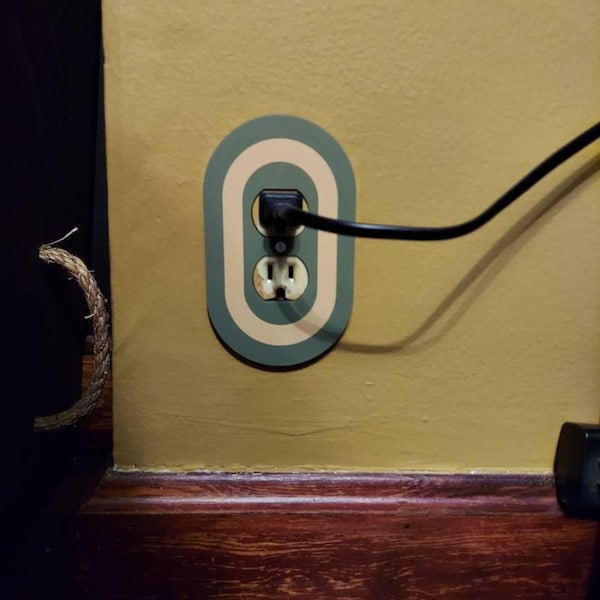Retro Oval Outlet Cover - Multiple Options - Etsy