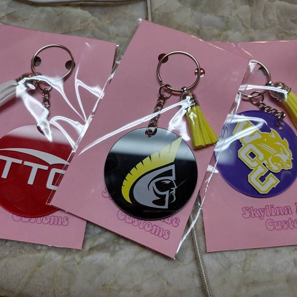 Custom College Keychains/ Any College You Want! - Etsy
