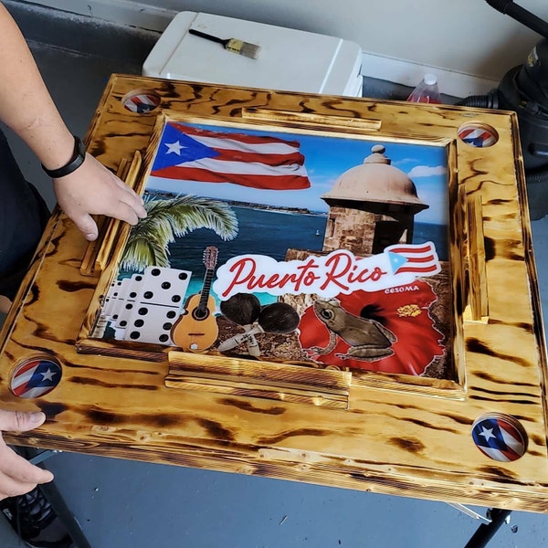 Puerto Rico Domino Table New Style With Free Domino Set - Etsy