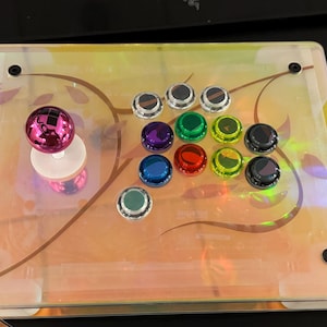 Caster Ver.1 Acrylic & Resin Fightstick DIY Enclosure W/ Clear Layers ...