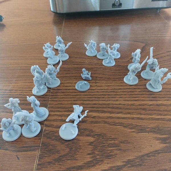Dnd Essential Monster Mini Pack 2 - 22 Miniatures! - EC3D, Pathfinder ...