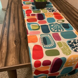 1980s Tablecloth Retro Table Cloth Geometric Tablecloth - Etsy