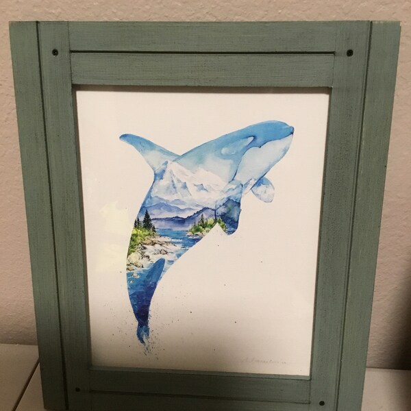 Sea Otter Cute Watercolor Spirit Animal Painting, Otters Lovers Art ...