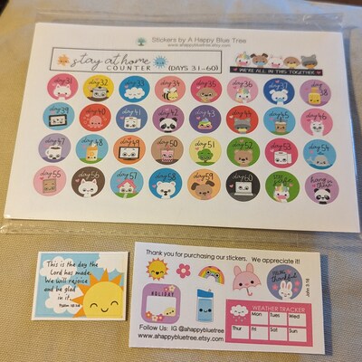 Happy Day off Reminder Tracker Cute Kawaii Planner Stickers for Erin ...