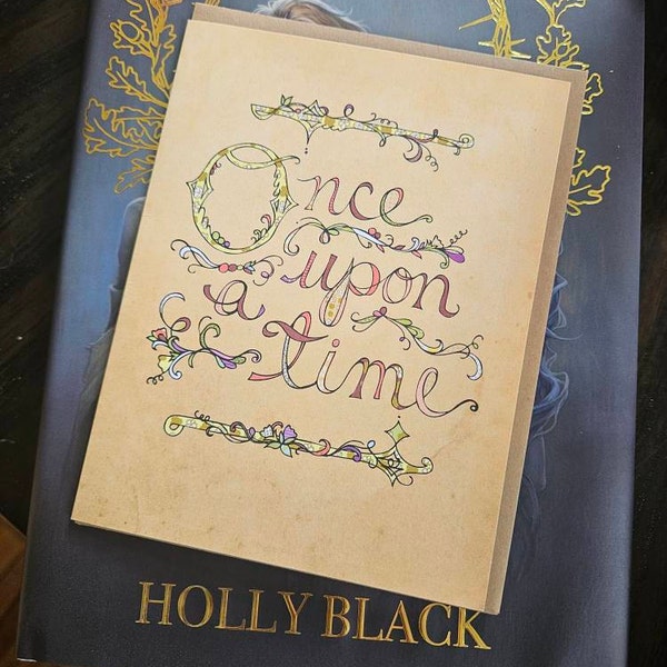 Once Upon a Time Storybook Card - Baby Shower Card New Baby Wedding ...