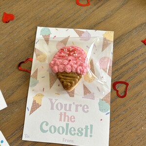 Valentines Printable Mini Cookie Card 3.5 X 5 valentines Cookie Tags ...