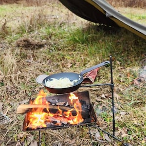 Stainless Steel Grill Mini Fire Anchor. Swing Arm. Outdoor Cooking ...