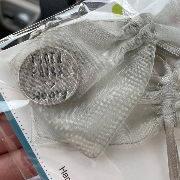 Tooth Fairy | Hand Stamped | Quarter | Tooth Lost Gift | Lost Tooth ...