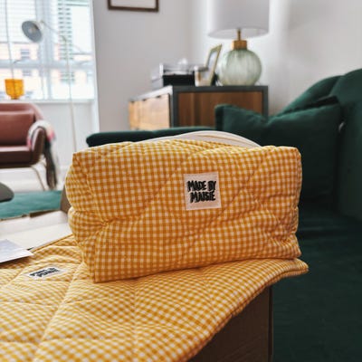 Handmade Quilted Laptop/ipad Tablet Case, Blue Liberty-like Floral ...