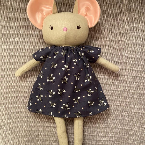 Mouse Sewing Pattern PDF -make a Cloth Mouse Doll / Stuffed Animal Toy and Clothes - by Studio ...