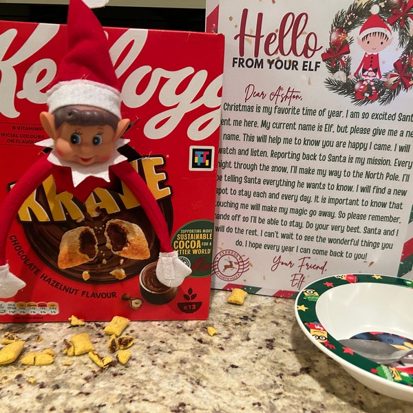 Christmas Elf Introduction Letter, Elf Arrival Letter Printable, First ...