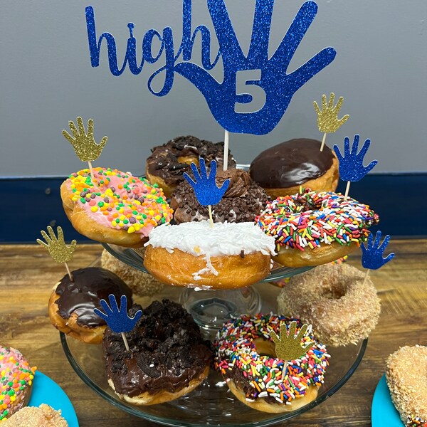 Five Cake Topper - Fifth Birthday Cake Topper - Photo Prop Cake Topper ...