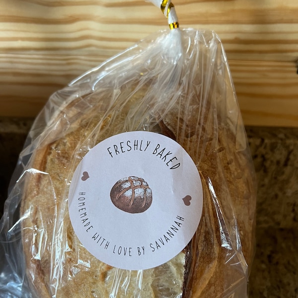 Custom Bakery Stickers | Small Business Bakery Stickers | Baked With ...