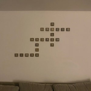 Multi Color Scrabble Tiles Oversized Scrabble Tiles Blocks - Etsy