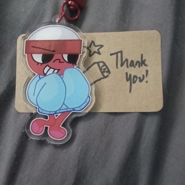 Teardrop BFDI Acrylic Keychain - Etsy