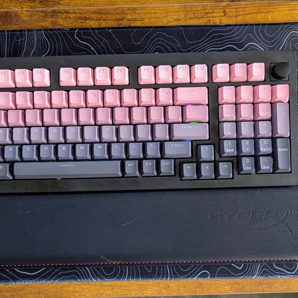 Gradient Pastel Side-printed Keycap Set, OEM Profile, Shine-through ...
