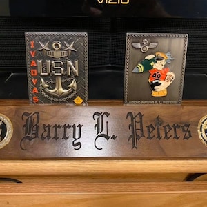 Rifle Plaque M4 With Personalized Plate Military Plaques Personalized ...