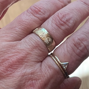 Mens Tree Wedding Ring Inspired by Nature in 14k Gold - Etsy