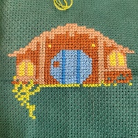 Courage the Cowardly Dog Beginner DIY Cross Stitch Kit, Counted Cross ...