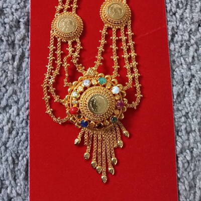 Moti Chandra Haar /nepali Jewelry/gold Plated Ranihaar Necklace pearl ...