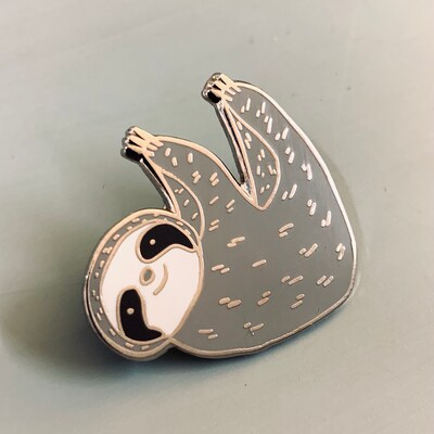 Sloth Enamel Pin // Enamel Pin // Lapel Pin - Etsy