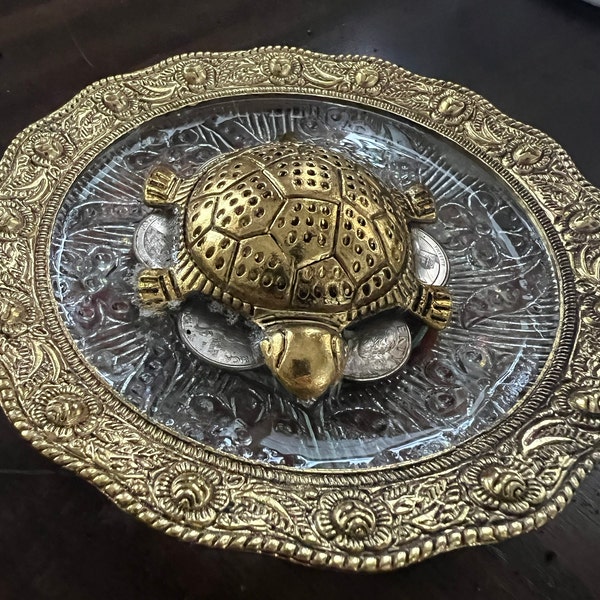 Vastu Feng Shui Tortoise/kachua/turtle With Plate for Positive Energy ...