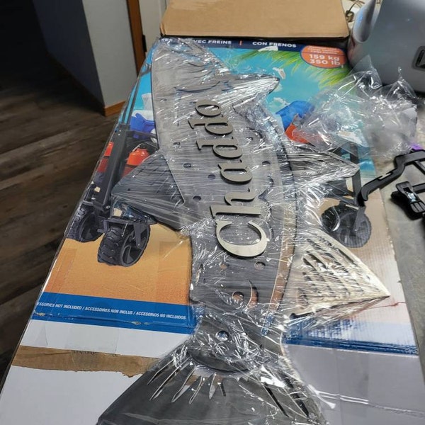 Rainbow Trout Fish Metal Sign 36 Inches HUGE Wall Art Fishing Parents ...