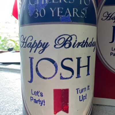 Blue and Silver Beer Ultra Inspired Custom Beer Labels Perfect for ...