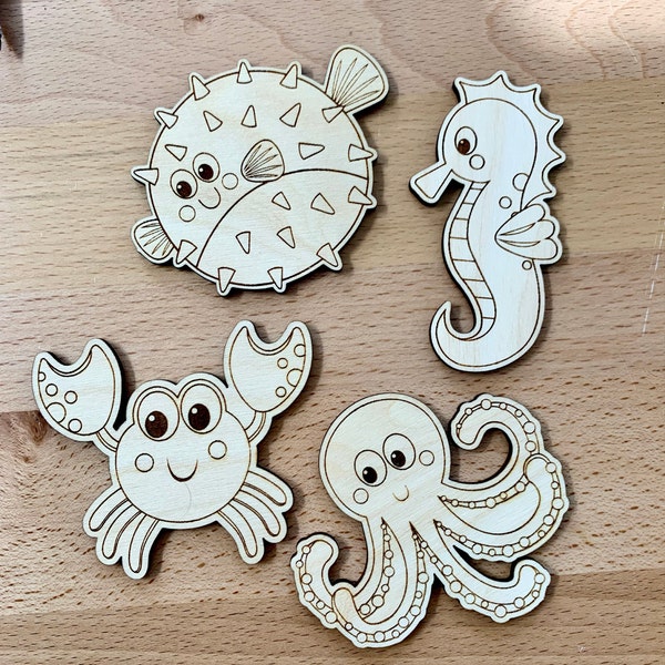 Sea Animals Digital Stamps,under the Sea Stamps,digital Stamps,ocean ...