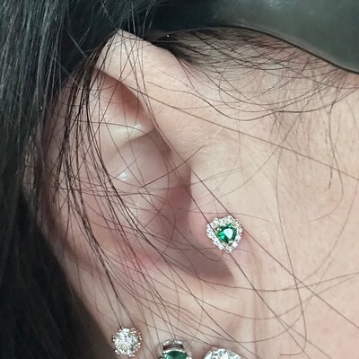 14K REAL Solid Gold Silicone Push-back, Push-back, Screw-back ...