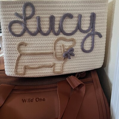 Personalized Basket, Monogrammed Basket, Custom Name Basket, Monogram ...