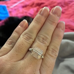 Chai Ring Sterling Silver Filled Wire Wrapped Ring With Hand | Etsy