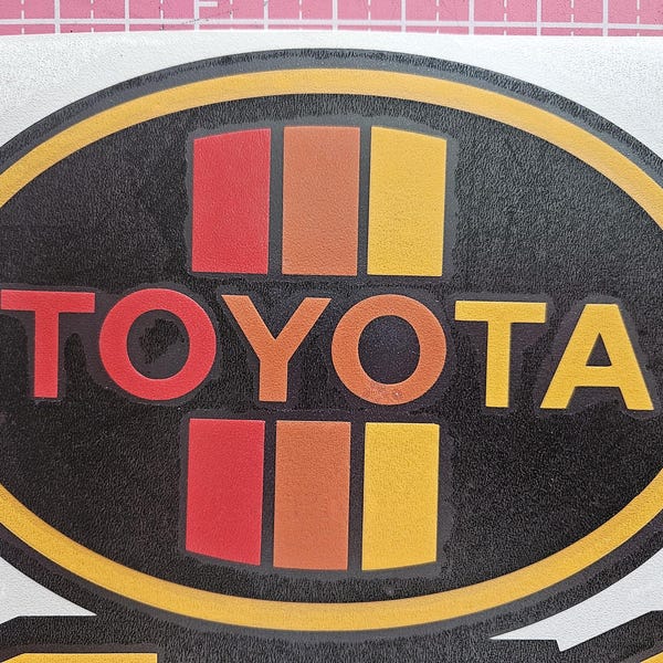 SVG File: Vintage Toyota Emblem Flag - SVG Graphic for Cricut or Vinyl ...
